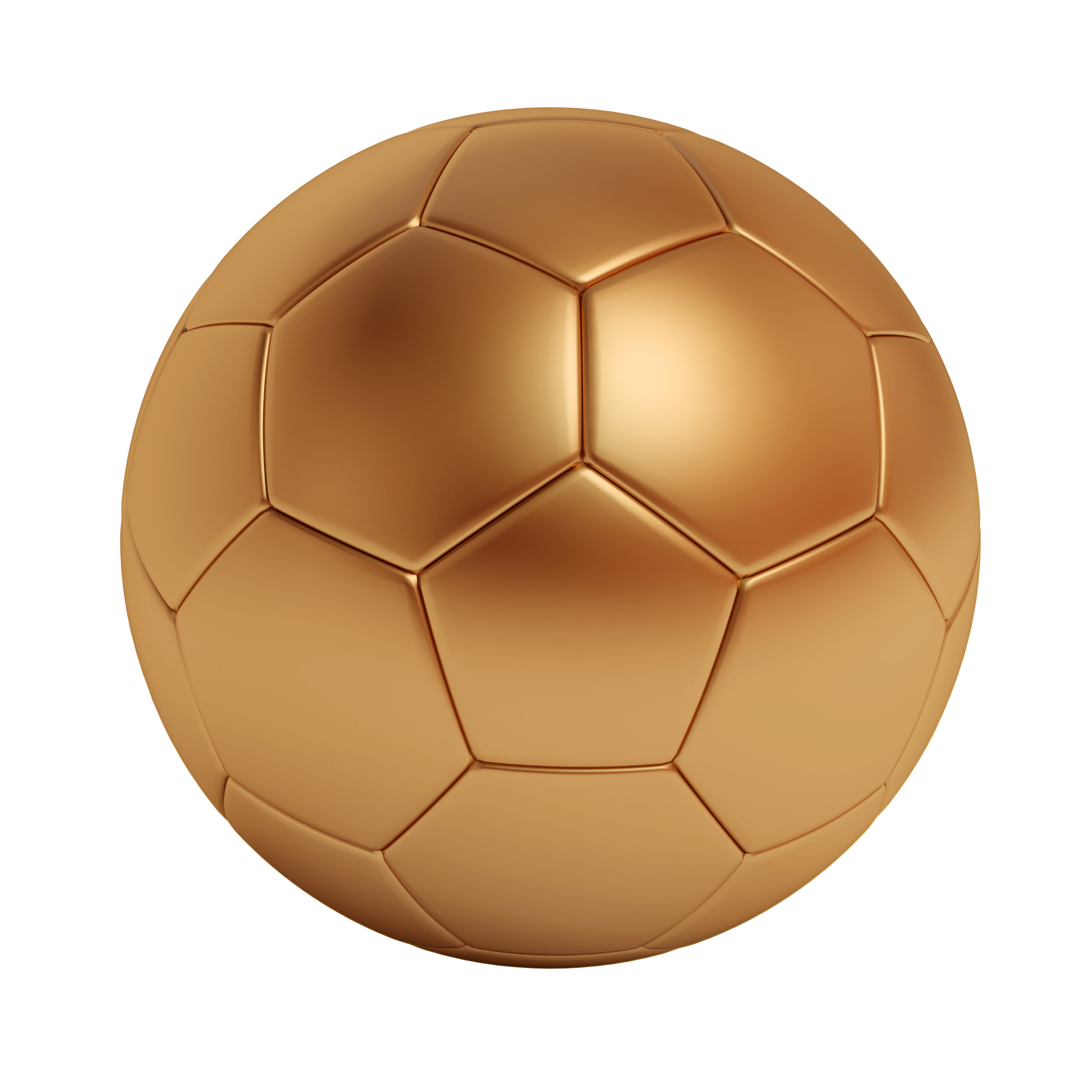 Bronze,Soccer,Ball,Isolated,On,White,Background - Fussballclub Aesch